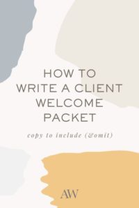 How to Create a Welcome Packet: Copy to Include (and Omit) - Blog from ...