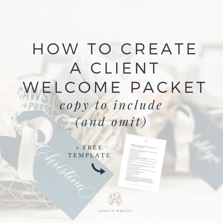 How to Create a Welcome Packet: Copy to Include (and Omit) - Blog from ...
