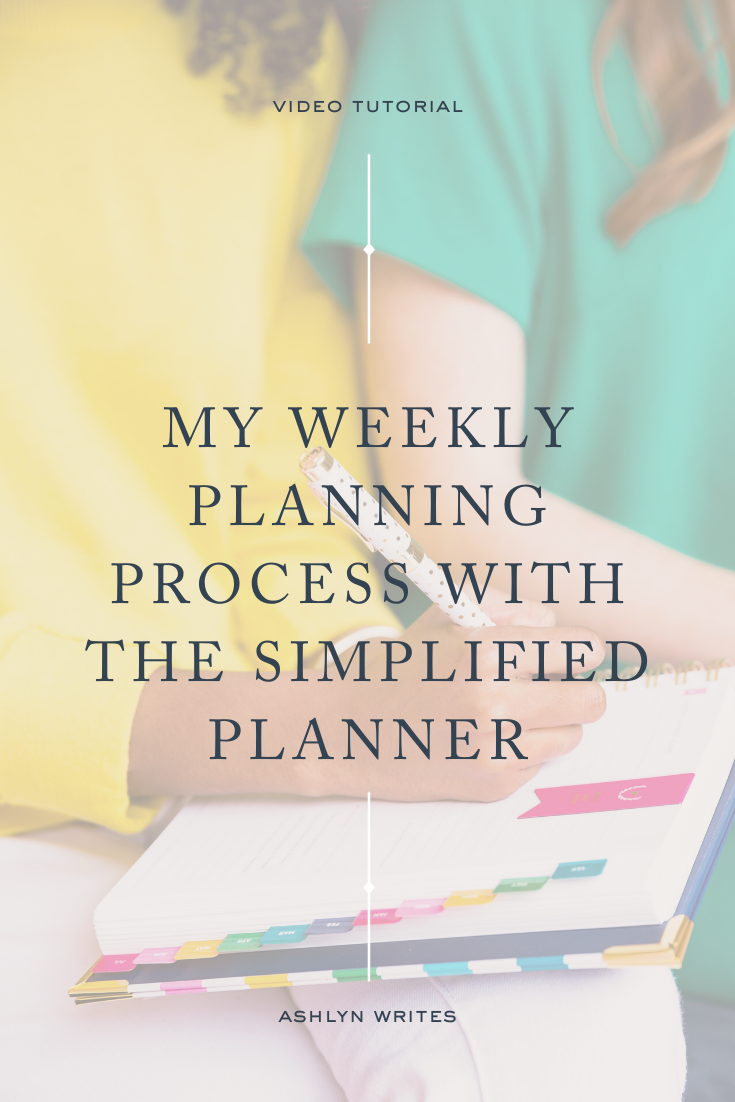 A Behind the Scenes Look: My Weekly Planning Process with the ...