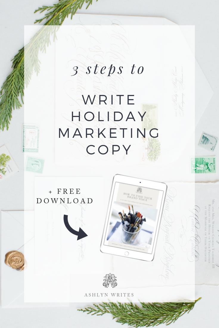 How to Write Your Holiday Marketing Copy in 3 Steps - Blog from Ashlyn ...