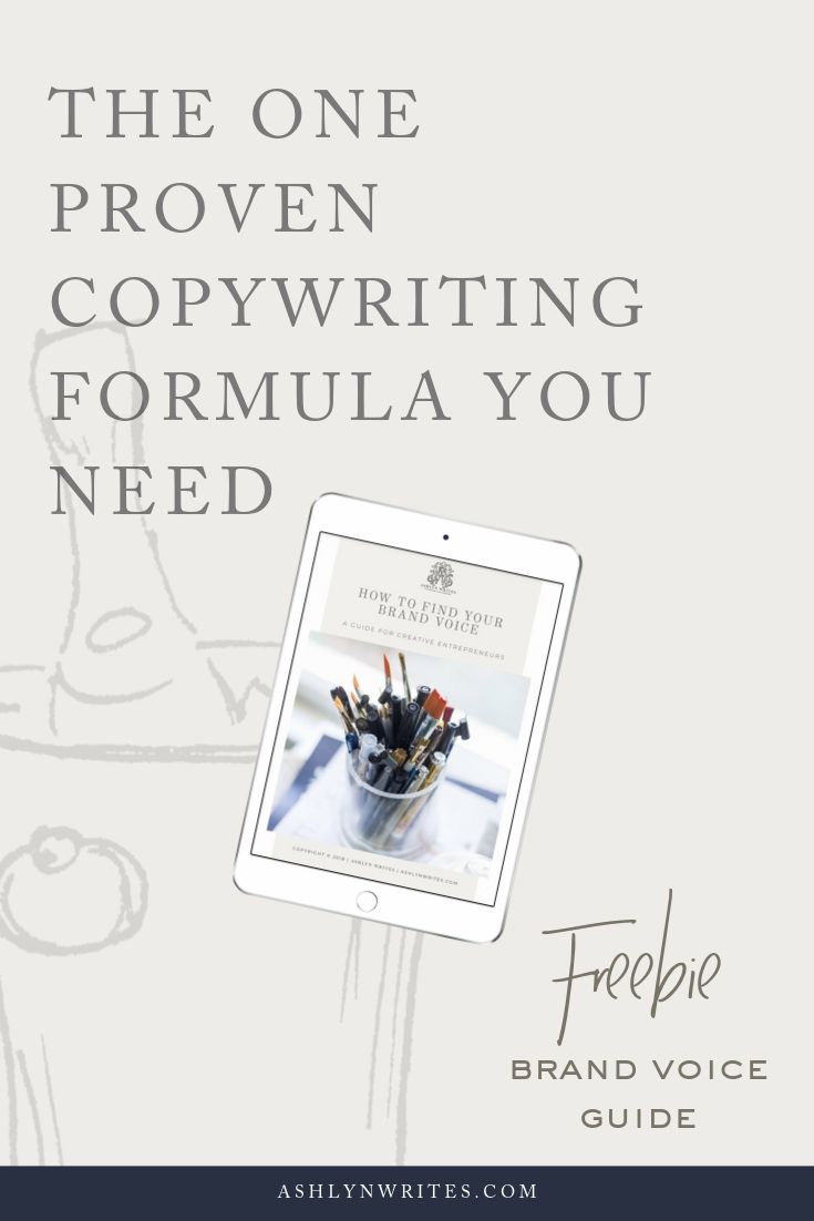 The One Proven Copywriting Formula You Need - Blog from Ashlyn Carter ...