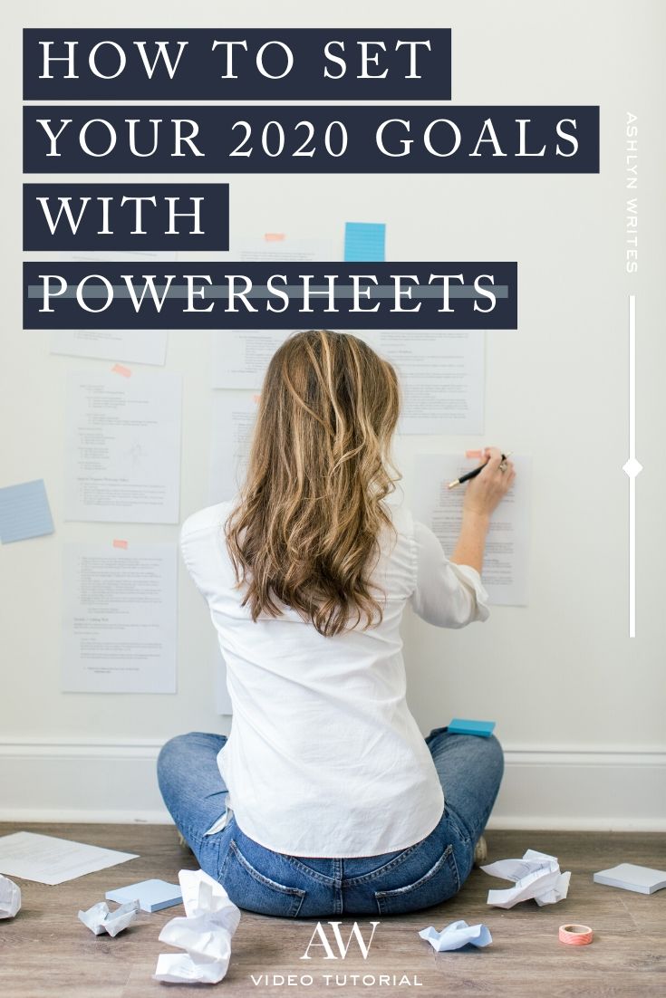 How to Set Your 2020 Goals with PowerSheets | Blog from Ashlyn Carter ...