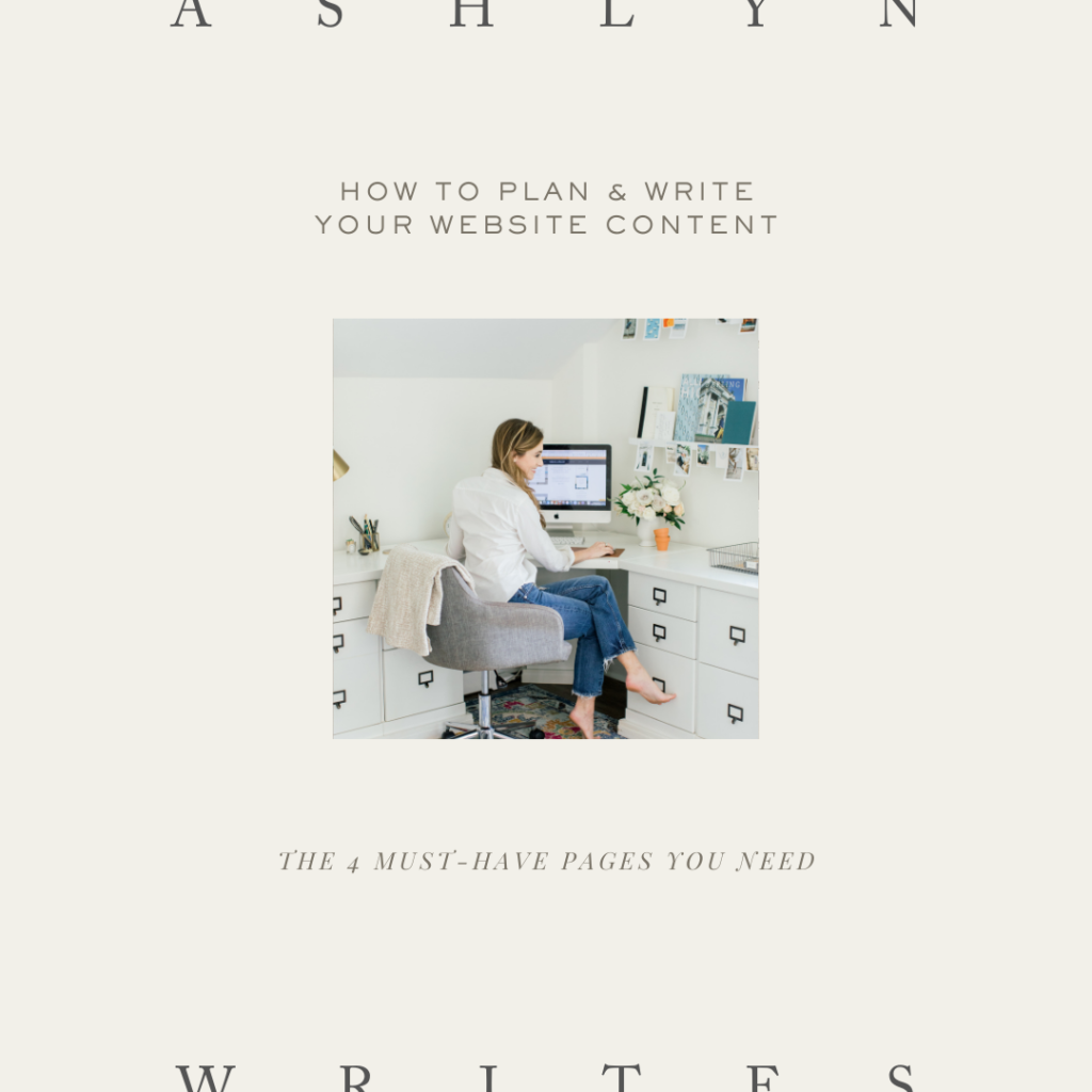 How to Plan & Write Your Website Content | Blog from Ashlyn Carter ...
